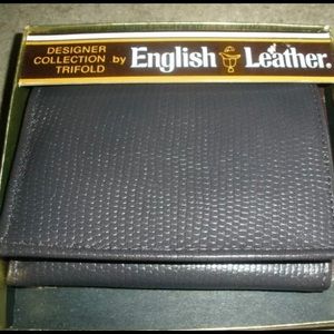 English Leather | Bags | Brand New Genuine English Leather Trifold ...